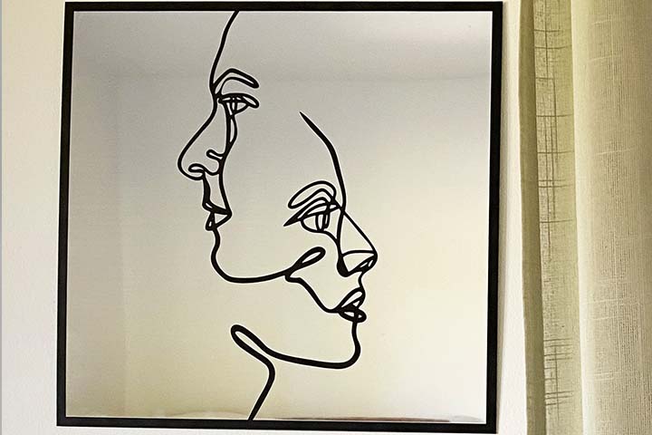 TroLase Metallic LMT324-206 Bright Chrome/Black, 2ply, 1.6 mm | Trotec