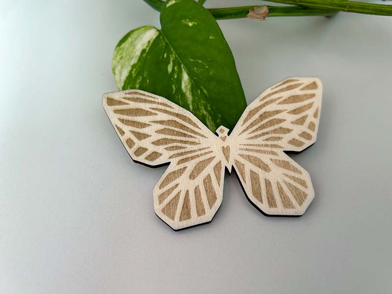 Butterfly made of Plywood 3mm - Diode Laserable Material