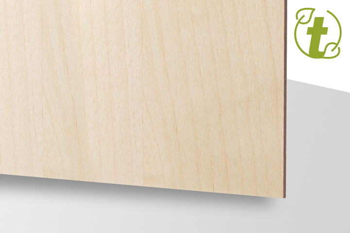 TroWood Veneer Duo Maple 3mm | Trotec