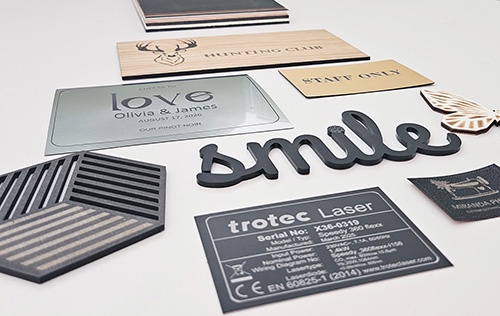 Buy laser and rotary engraving materials online | Trotec Laser