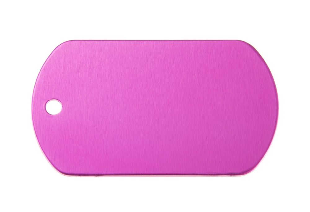 Military tag alu anodized Red 50x29mm | Trotec