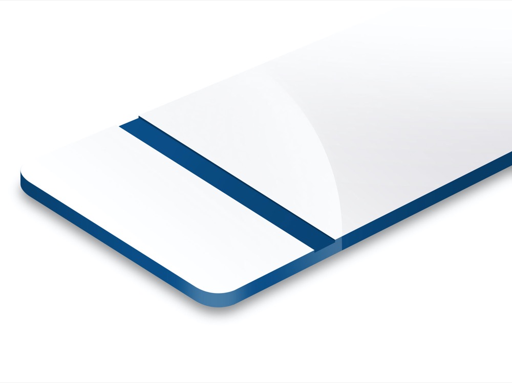 TroPly HiGloss White/Blue PH205-20x | Trotec